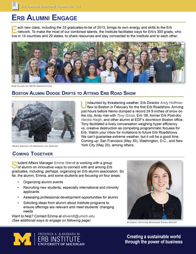 Erb Alumni Engage - U-M Erb