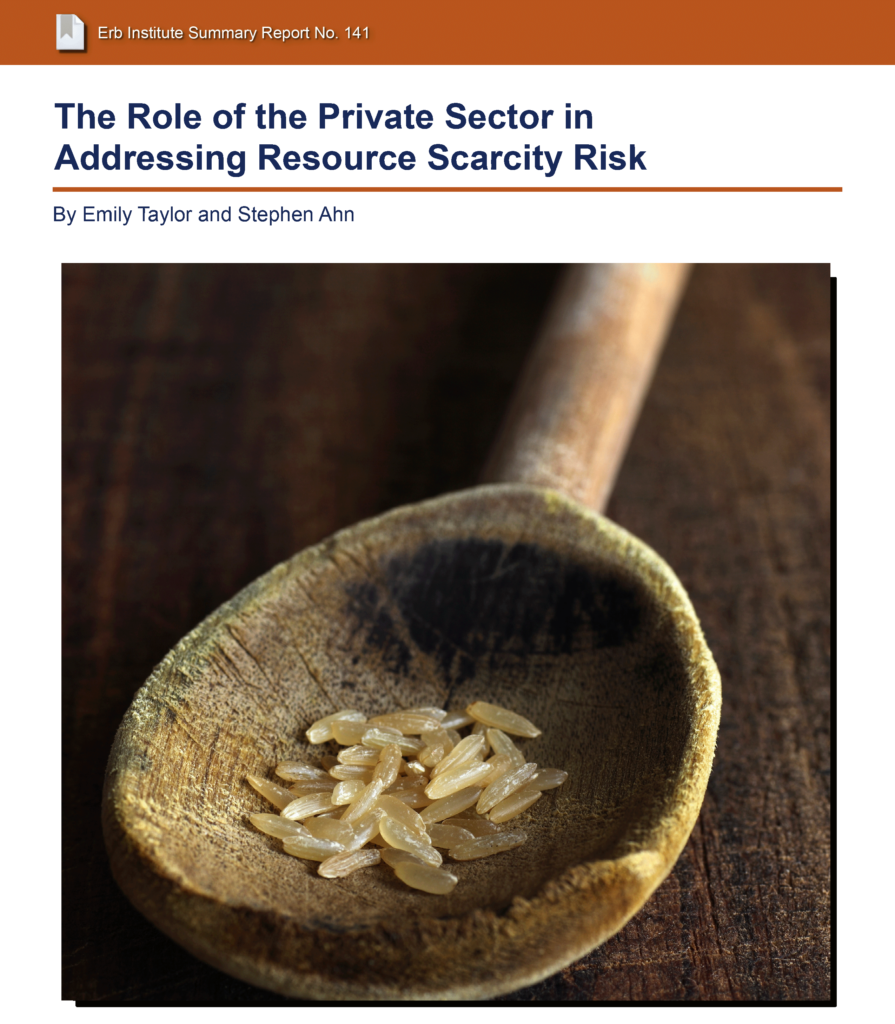 New White Paper on Role of Private Sector in Addressing Resource ...